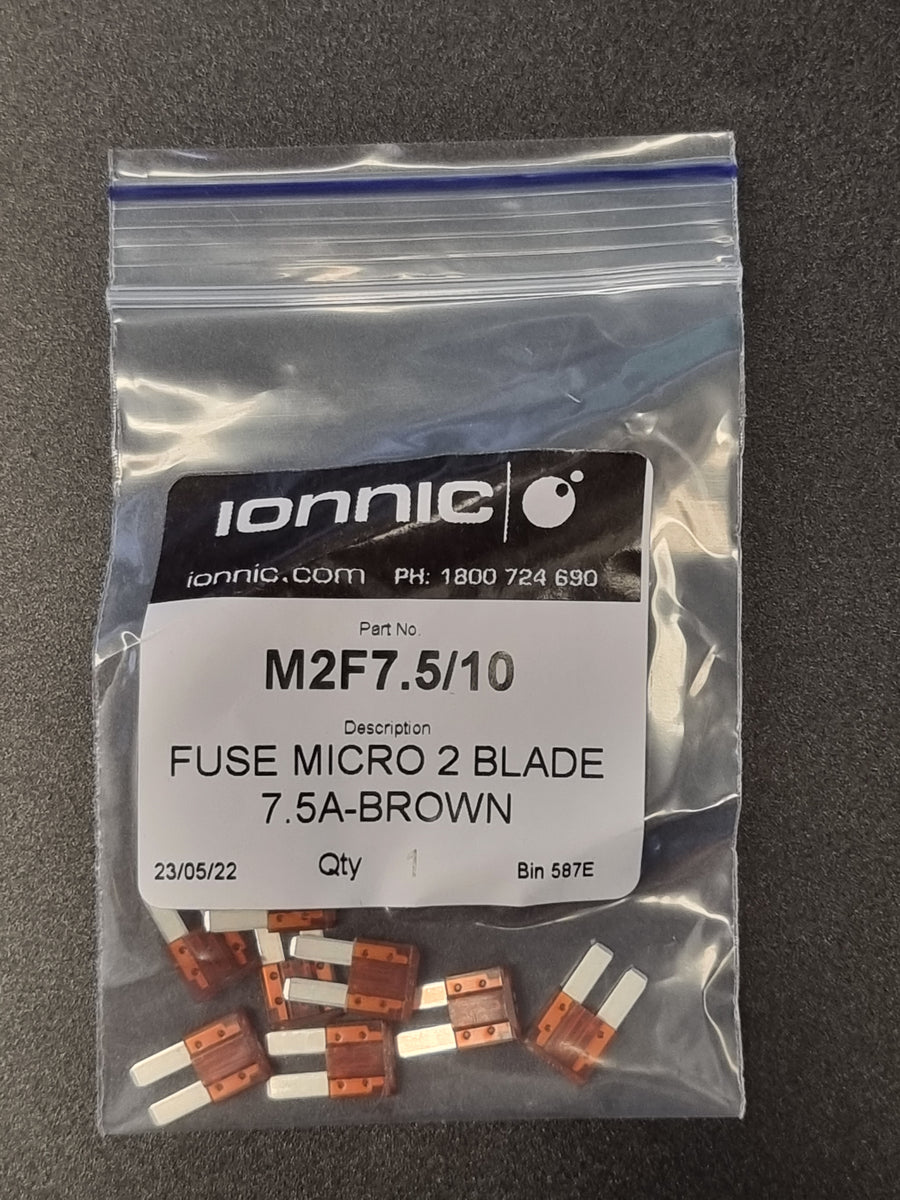 Fuse Micro 2 Blade 7.5amp "ATR & ATL" - M2F7.5/10 10 Pack – Decked Out Auto Australia