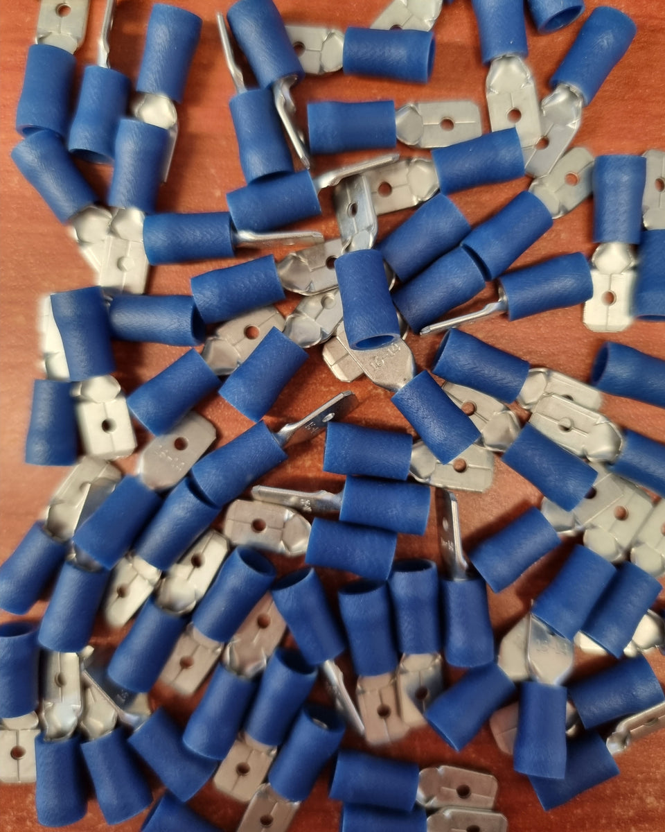 Ionnic 6mm Blue Male Lucar Crimp (100pk) QKC33 – Decked Out Auto Australia