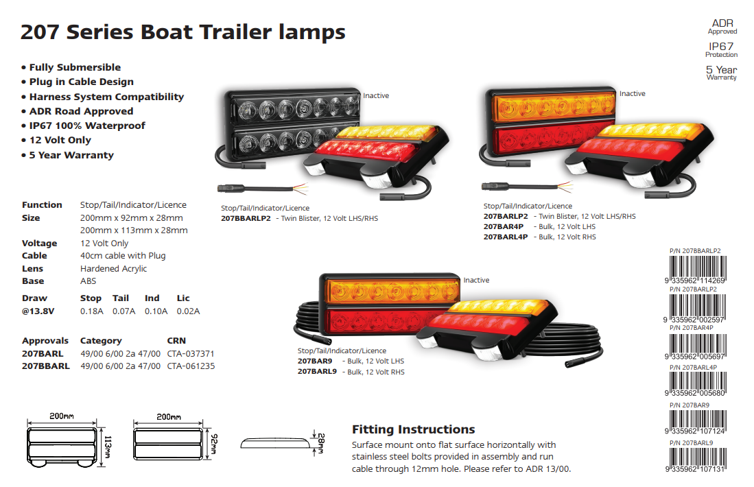 207 Series Light LED Autolamps – Decked Out Auto Australia