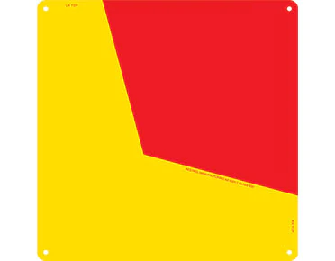 Left Rear Marker Sign (300mm x 300mm) – Decked Out Auto Australia